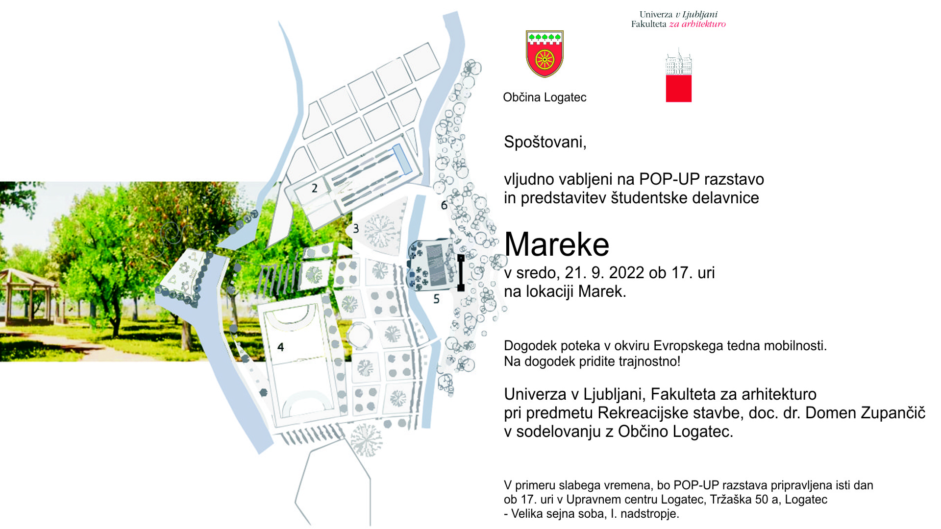 Fakulteta za arhitekturo - POP-UP razstava in predstavitev študentske ...